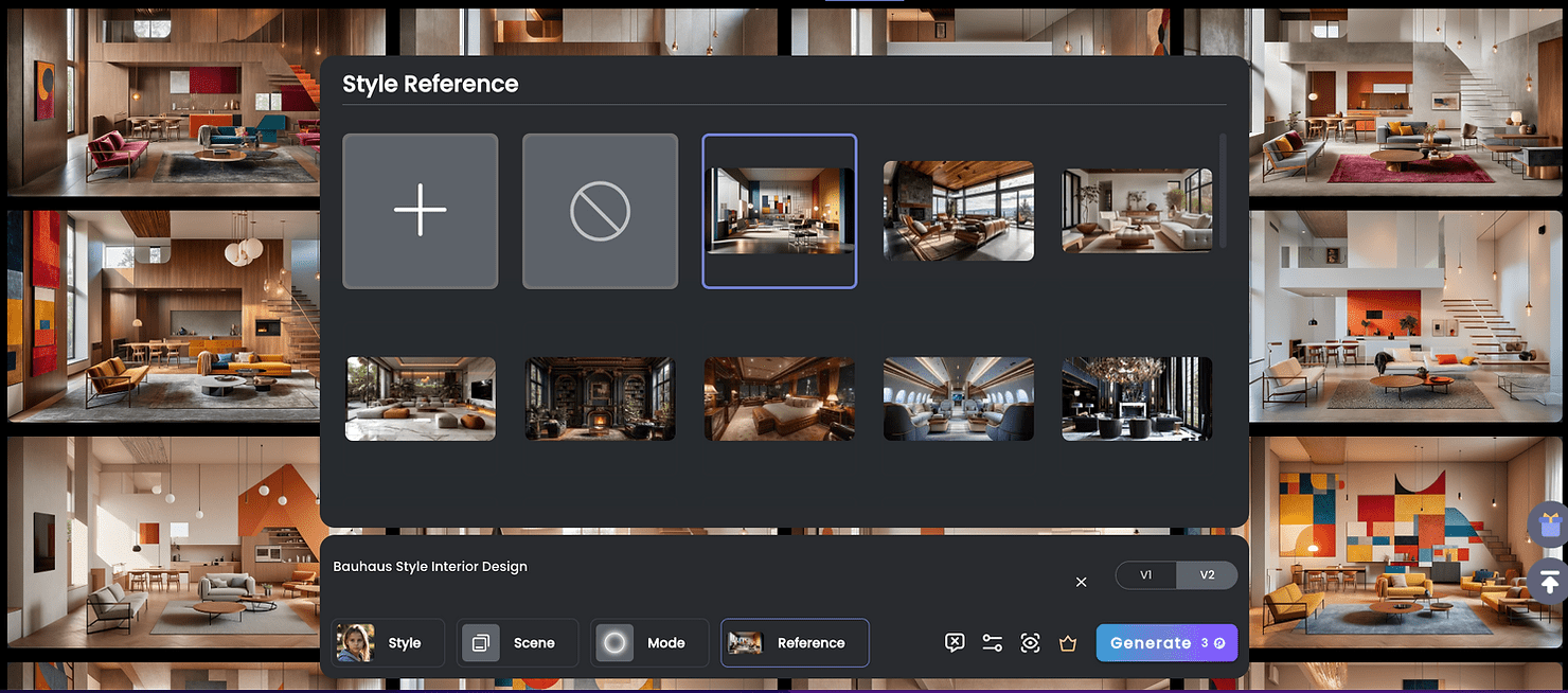 PromeAI: Innovating Bauhaus Interior Design Principles