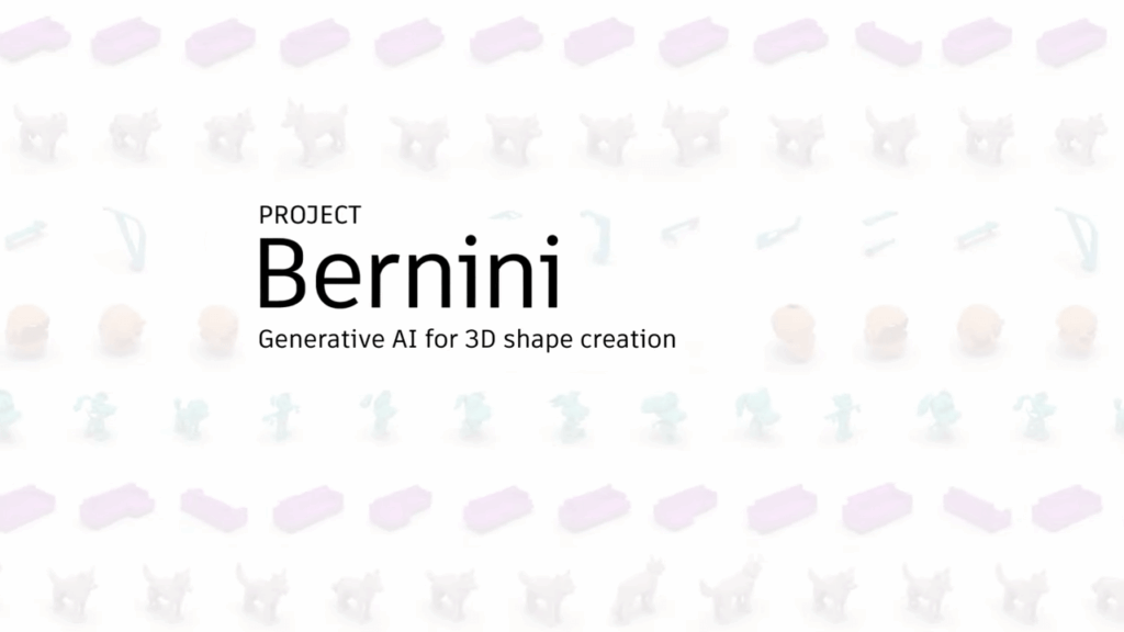 Autodesk Introduces Project Bernini, a New Generative AI Model