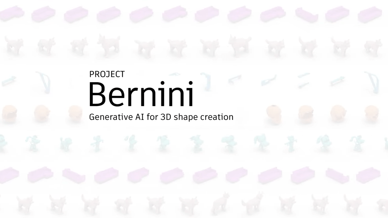 Autodesk Introduces Project Bernini, a New Generative AI Model