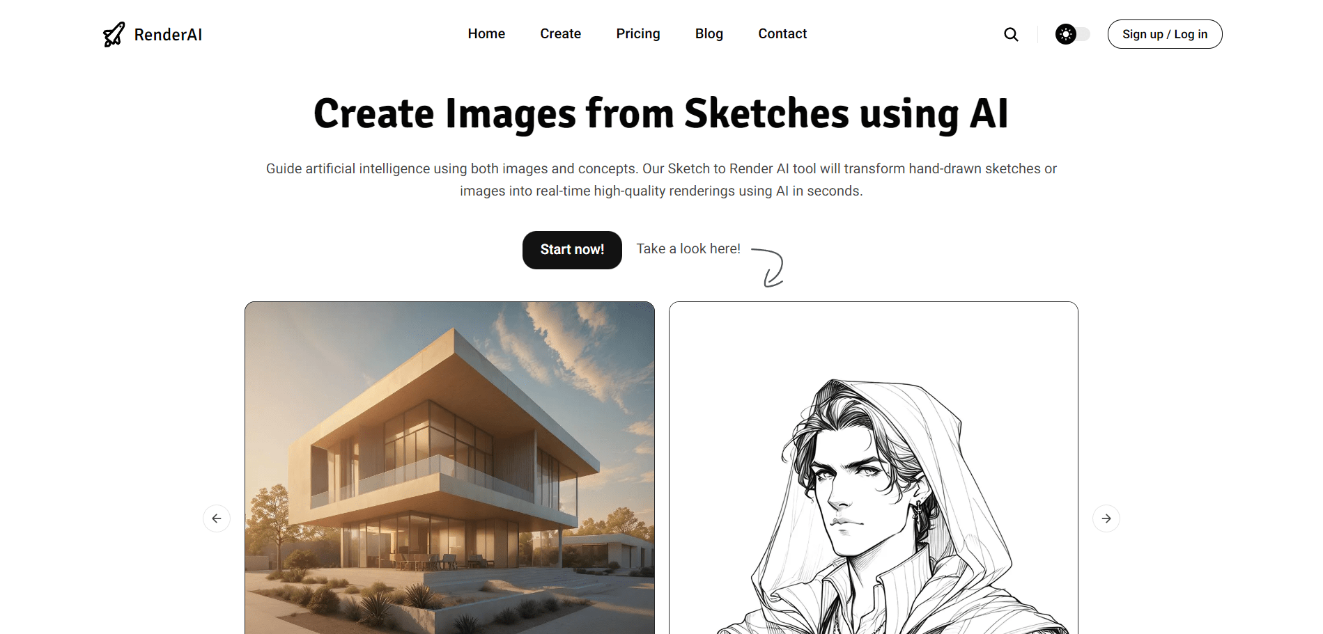 RenderAI: AI-Powered Sketch to Render Tool
