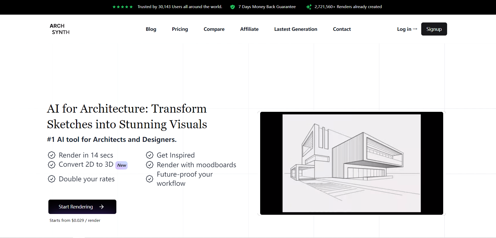 ArchSynth: AI Tool for Transforming Sketches into Visuals