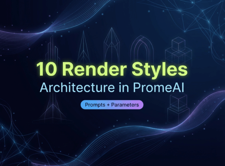 10 Architecture Render Styles in PromeAI (Prompts + Parameter)